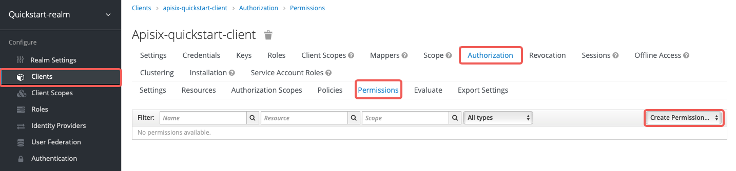 Authz Keycloak | API7 Docs